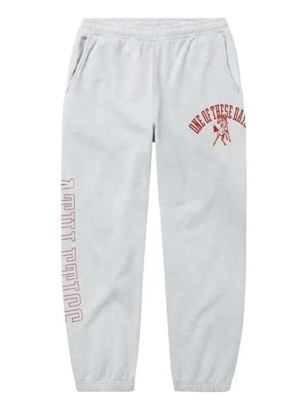 ONE OF THESE DAYS Mustang Athetics Logo-print Track Pants - Grey