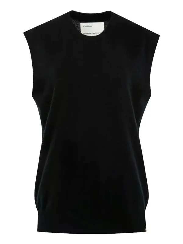 EXTREME CASHMERE X Bos Knitted Sweater Vest - Black