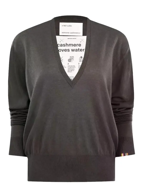 EXTREME CASHMERE X Collin V-neck Sweater - Brown