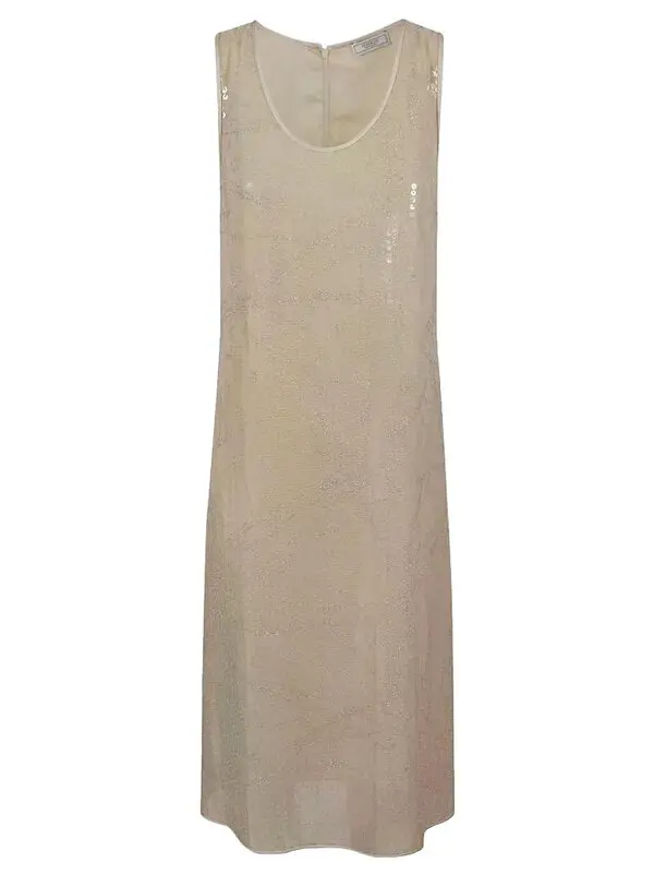 Peserico Sequin-embellished Midi Dress - Neutrals