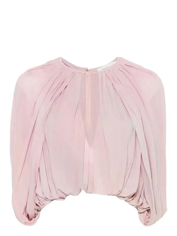 Zimmermann Alchemy Caped Blouse - Pink