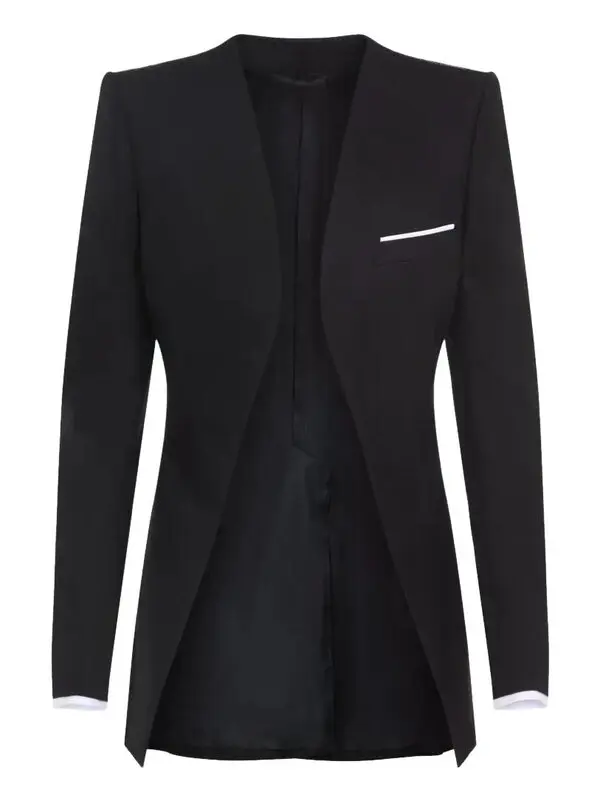 TOM FORD Collarless Jacket - Black