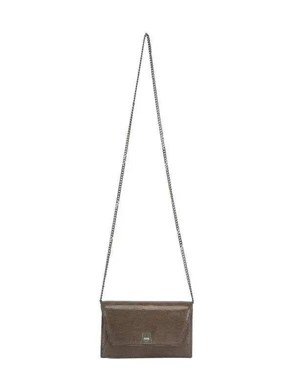Akris Anouk Envelope Clutch Bag - Brown