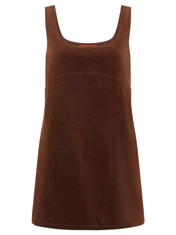 SIMONMILLER Sahara Corduroy Mini Dress - Brown