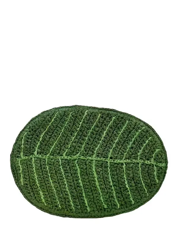 SIMONMILLER Leaf Clutch Bag - Green