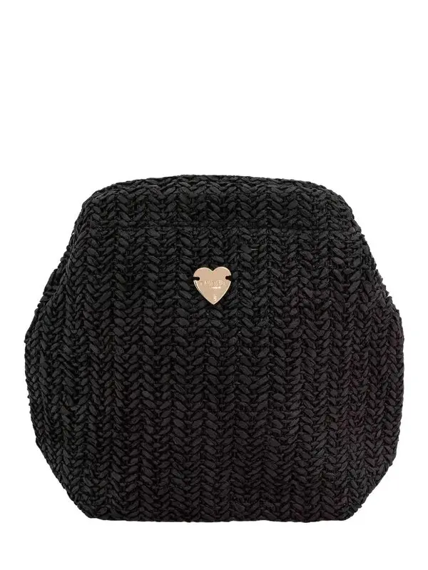 TWINSET Woven Logo-plaque Make-up Bag - Black
