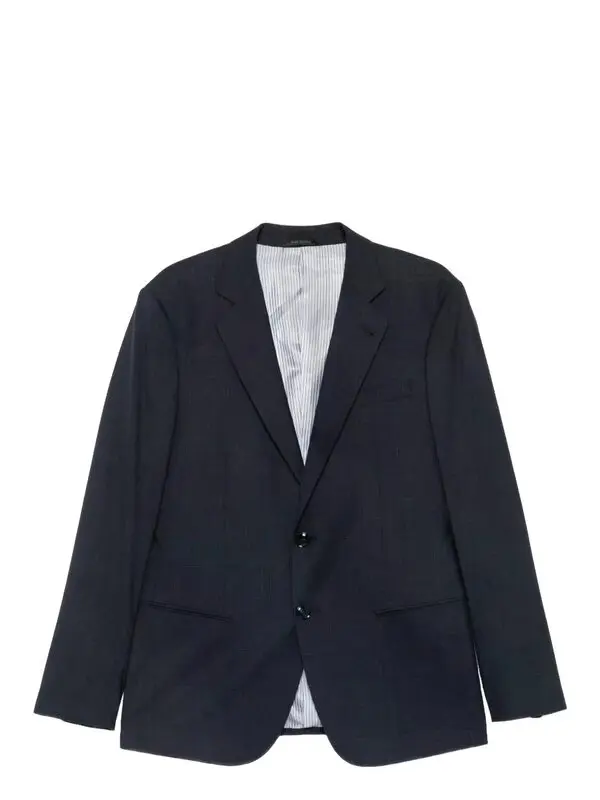 Giorgio Armani Single-breasted Notch-lapel Suit - Blue