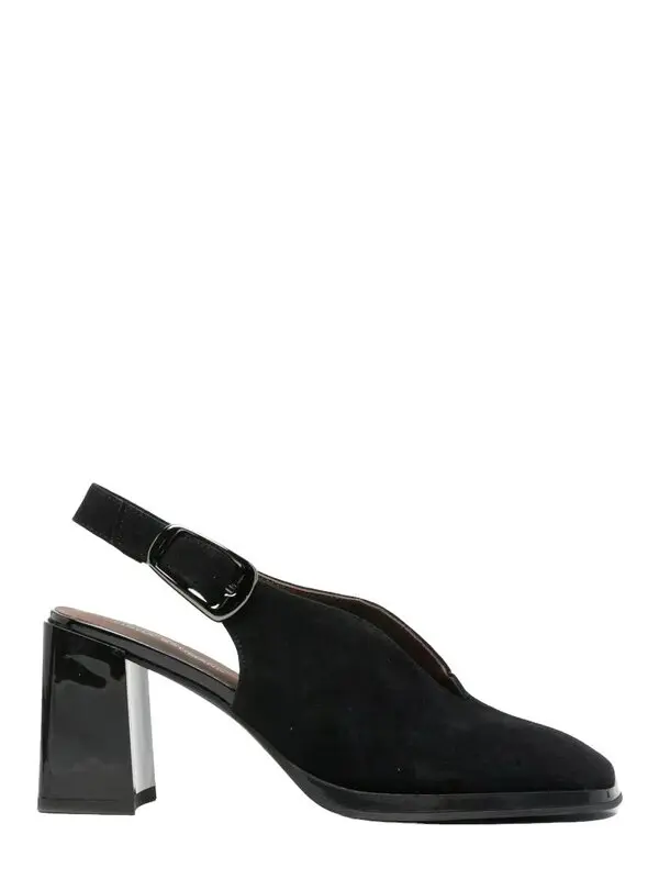 LINDA BAUMANN Buckle-fastening Slingback Pumps - Black