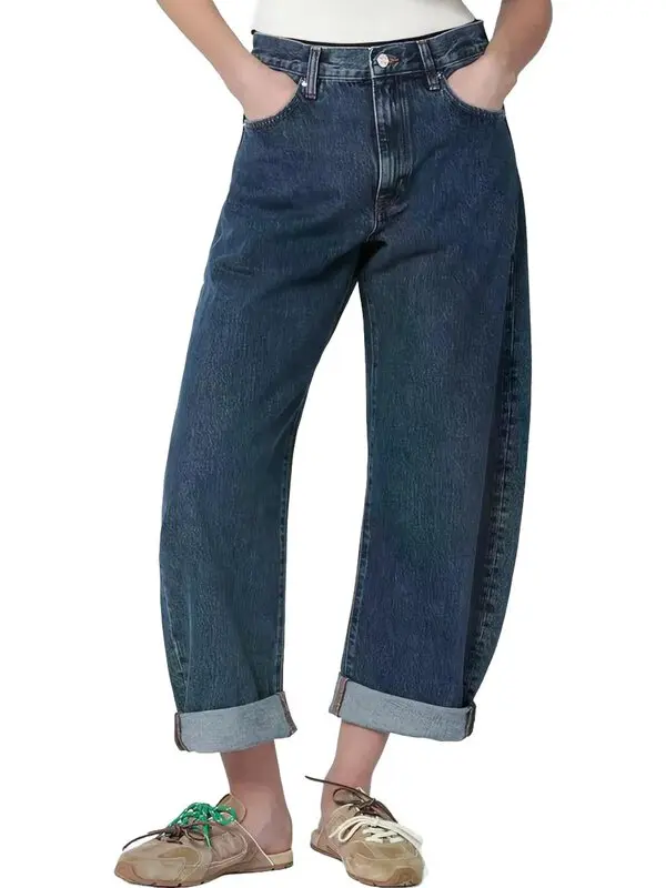 FRAME Cuffed Jeans - Blue