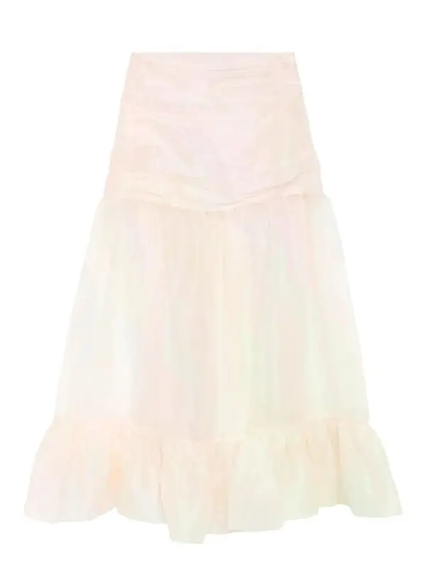 Cynthia Rowley Serafina Silk Skirt - Pink