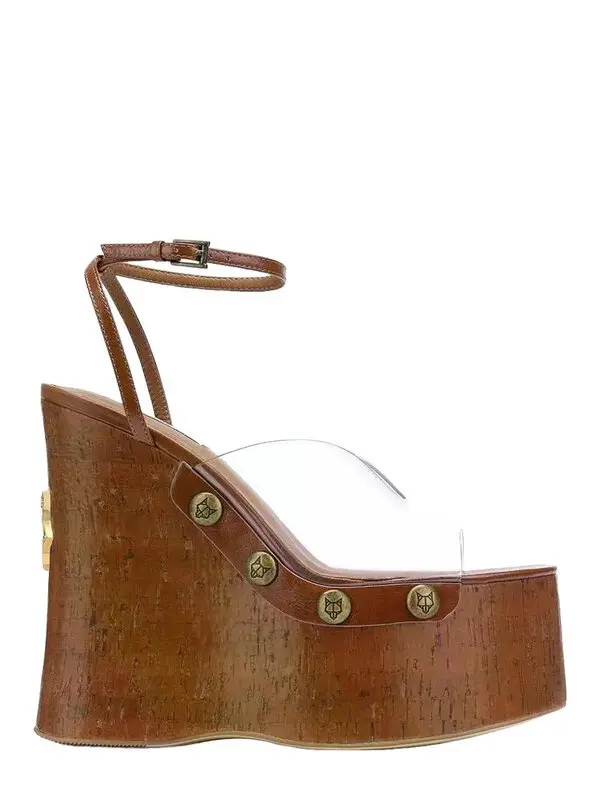 NAKED WOLFE Tiger Lilly Platform Sandals - White