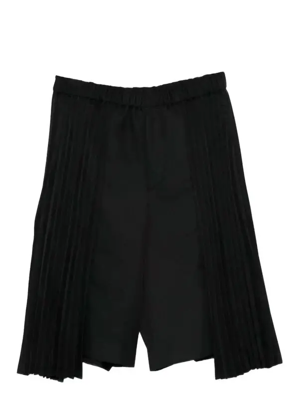 Comme Des Garçons Pleated Shorts - Black