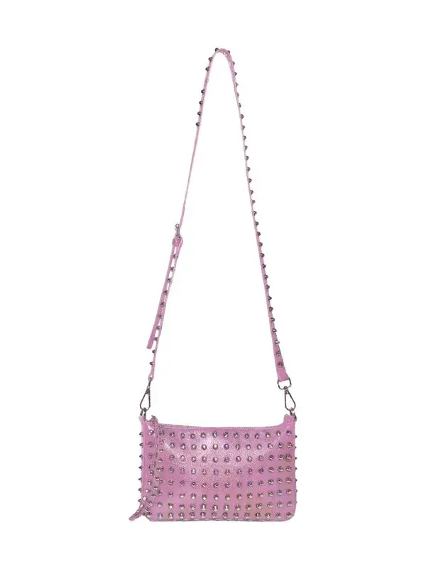 John Richmond Stud-embellished Cross Body Bag - Purple