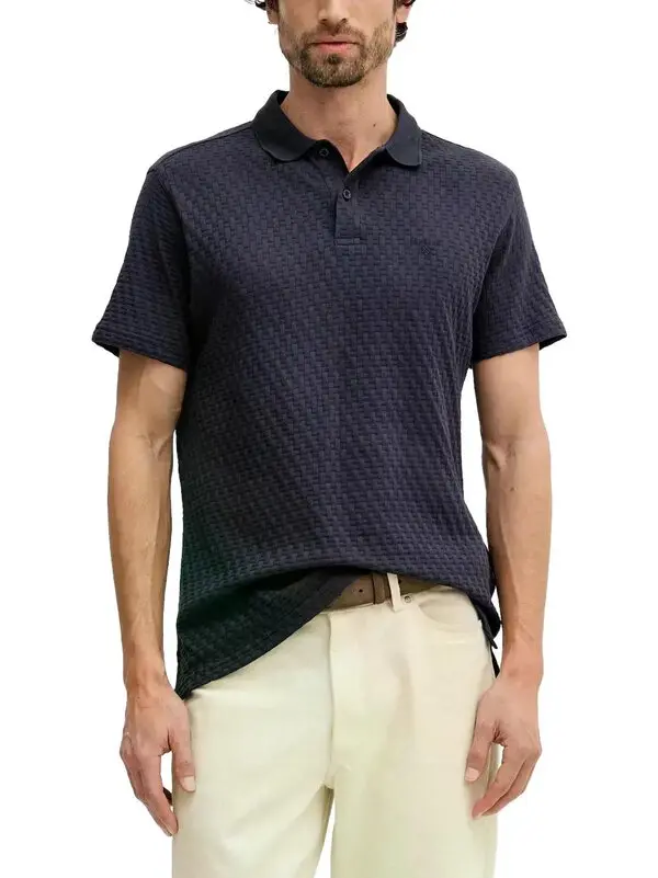 Barbour Westerdale Textured Polo Shirt - Blue