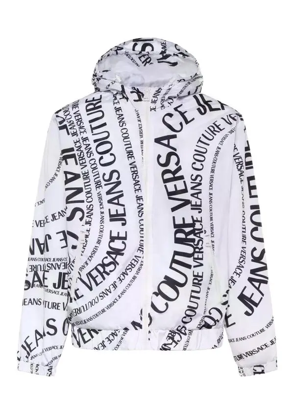 Versace Logo-print Hooded Jacket - White