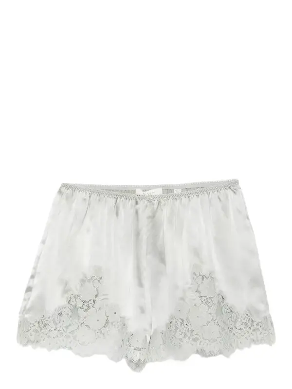 DÔEN Iona Lace-trim Shorts - Green