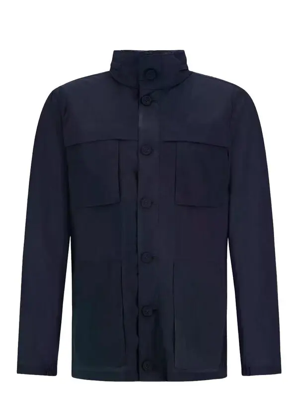 Herno High-neck Shirt Jacket - Blue