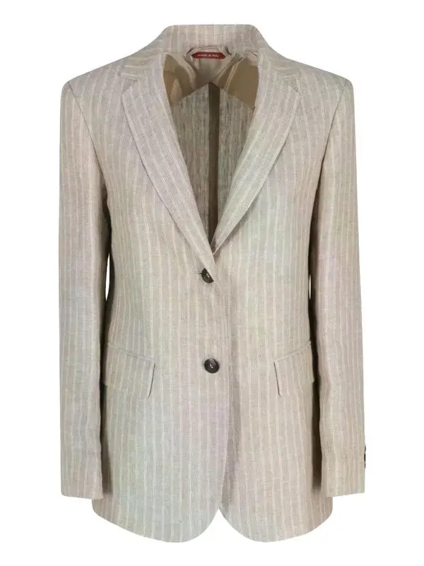 Max Mara Striped Blazer - Neutrals