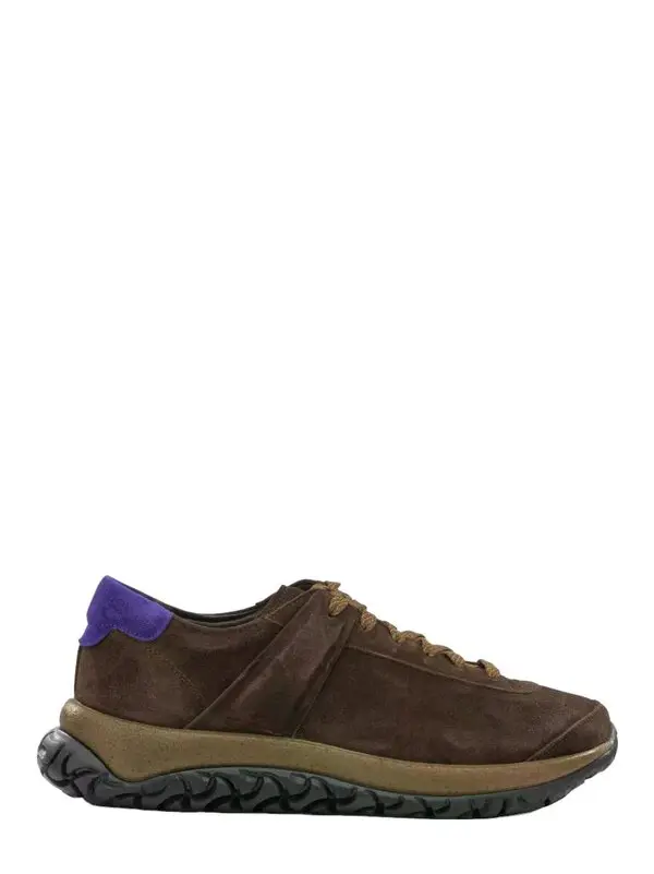 BIRKENSTOCK Stroedt Suede Panelled Sneakers - Brown