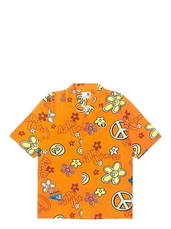 AAPE BY *A BATHING APE Graphic-print Shirt - Grey
