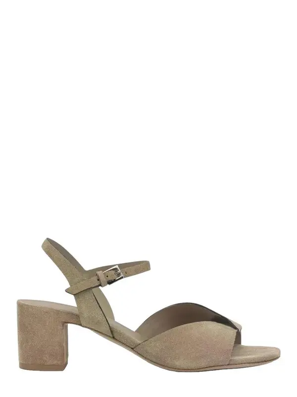 DEL CARLO Julia Crossover-strap Block-heel Sandals - Neutrals