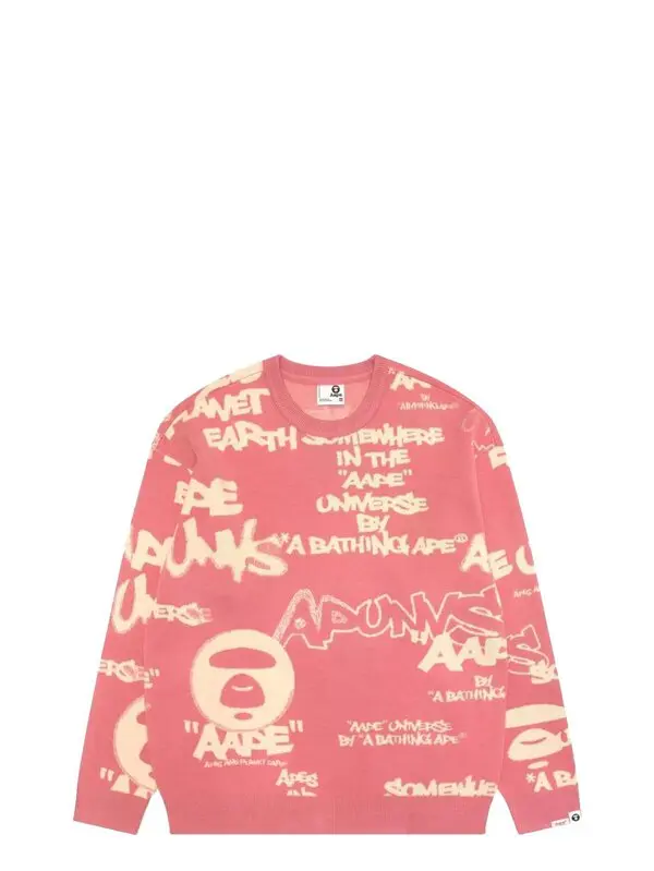 AAPE BY *A BATHING APE Long-sleeves Sweatshirt - Pink
