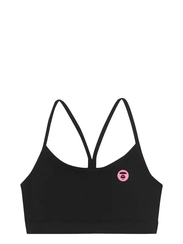 AAPE BY *A BATHING APE Moonface Spaghetti-strap Bra - Black