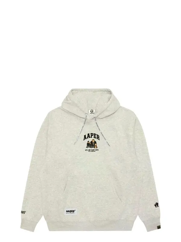 AAPE BY *A BATHING APE Graphic-print Hoodie - White