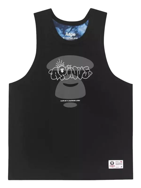 AAPE BY *A BATHING APE Moonface Reversible Tank Top - Blue