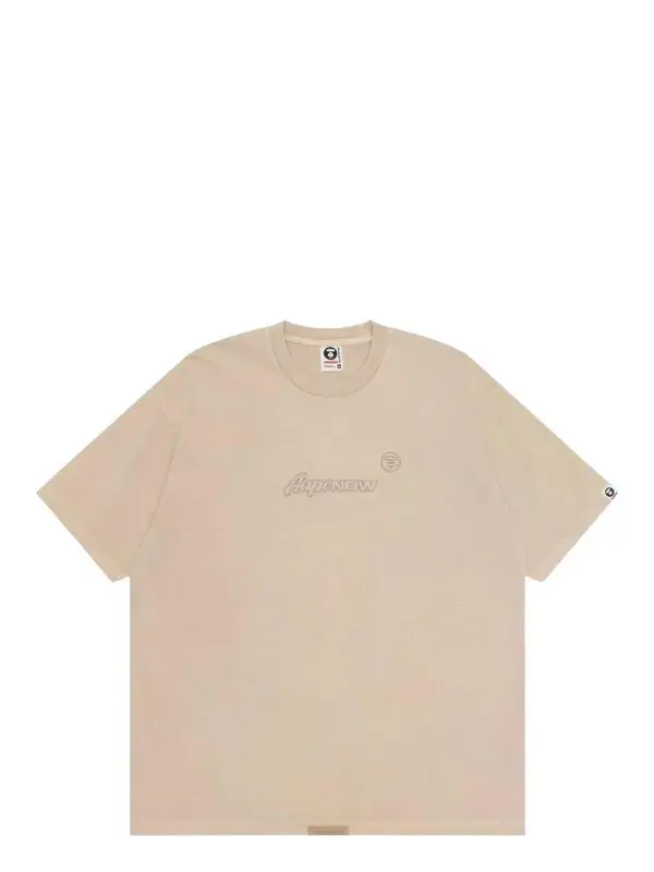 AAPE BY *A BATHING APE Logo-embroidered Camouflage-panel T-shirt - Neutrals
