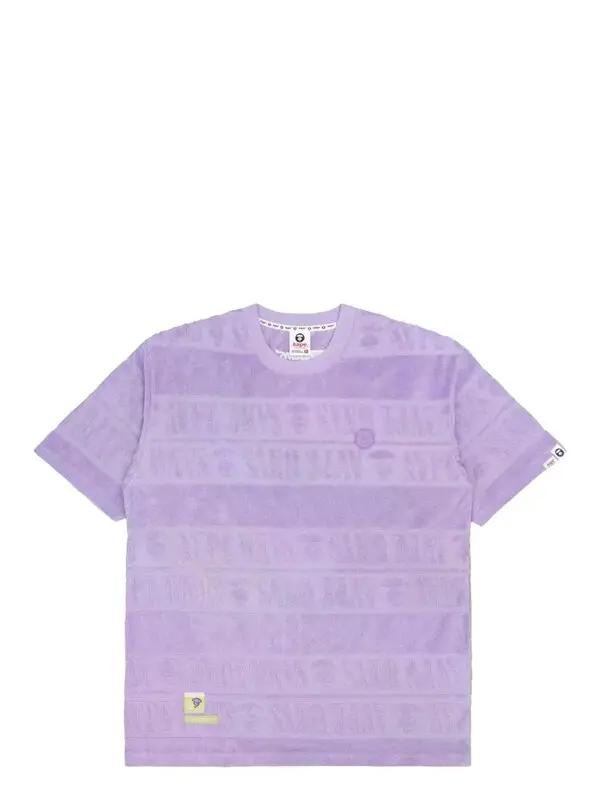 AAPE BY *A BATHING APE Moonface Embroidered T-shirt - Purple