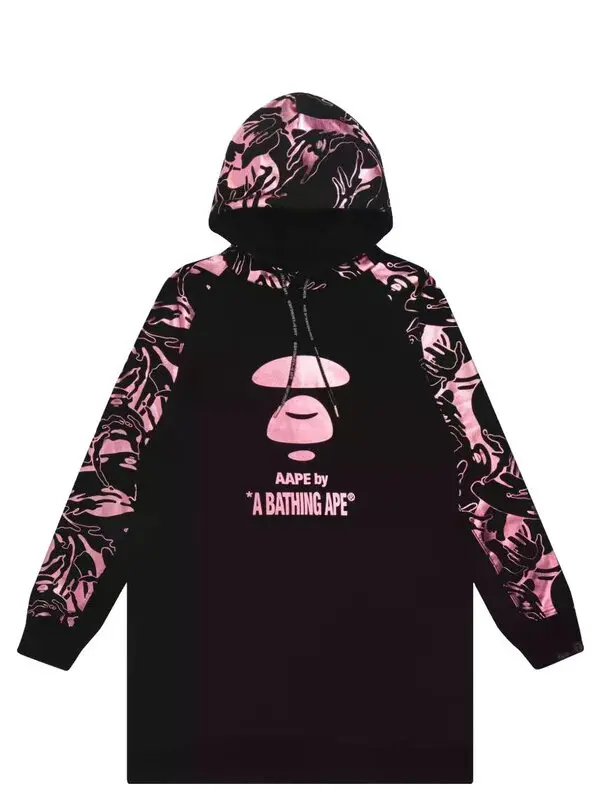 AAPE BY *A BATHING APE Hoodie Mini Dress - Black
