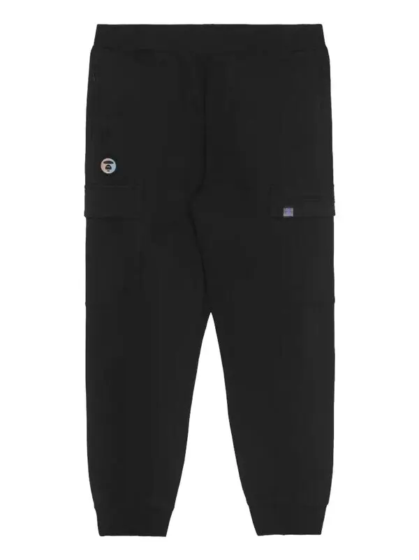 AAPE BY *A BATHING APE Moonface Cargo Track Pants - Black