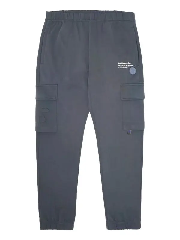 AAPE BY *A BATHING APE Moonface Patch Cargo Trousers - Grey