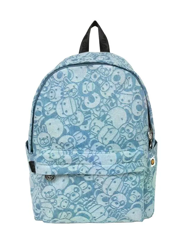 A BATHING APE Zip-pocket Backpack - Blue