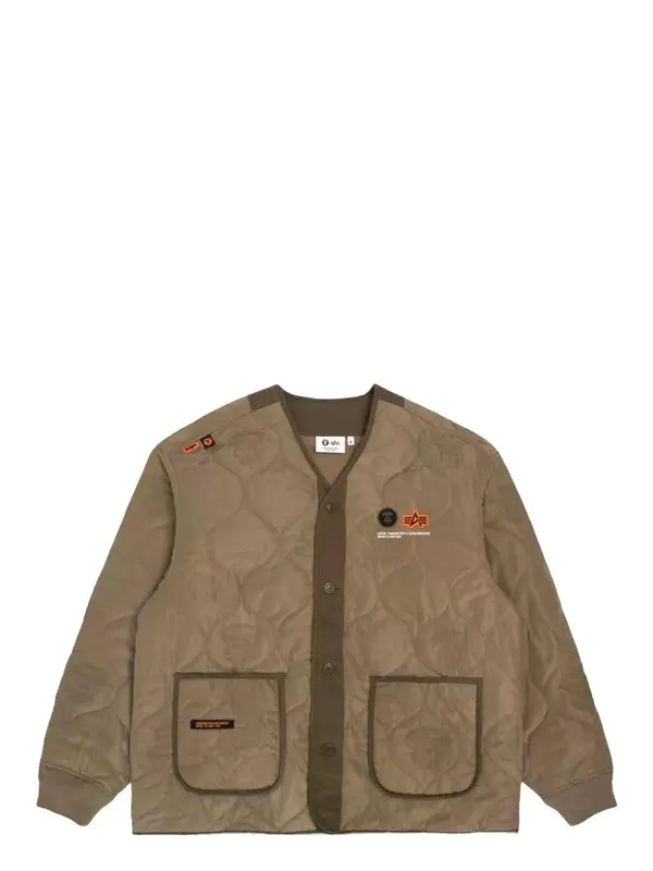 AAPE BY *A BATHING APE X Alpha Industries Quilted M-65 Jacket - Neutrals