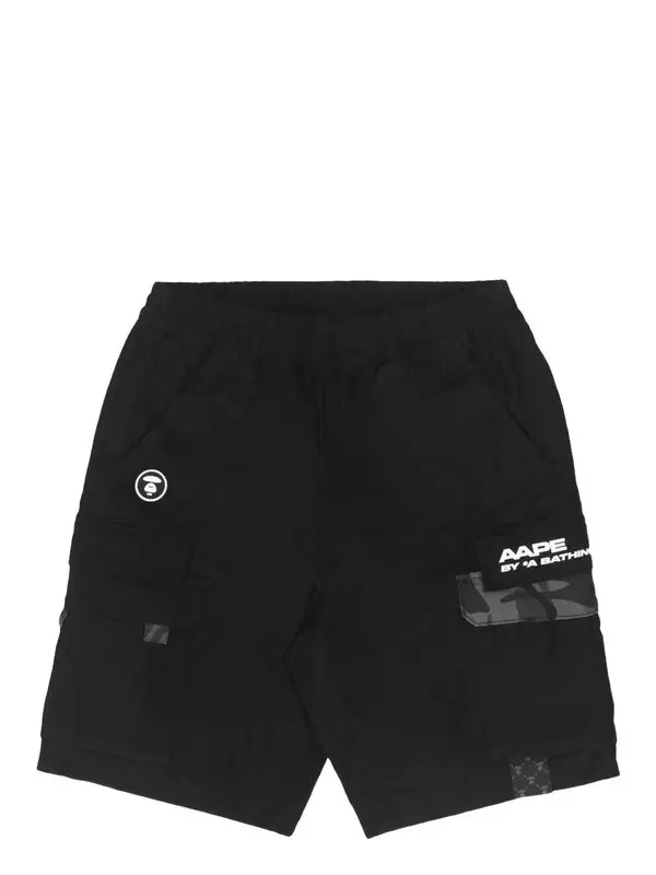 AAPE BY *A BATHING APE Moonface Camo Cargo Shorts - Neutrals