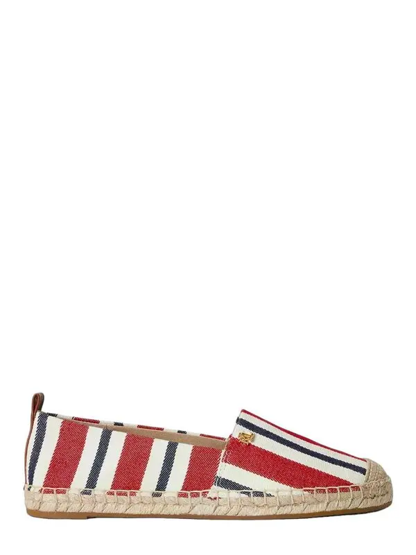 Ralph Lauren Cameryn Iii Striped Espadrille - Red