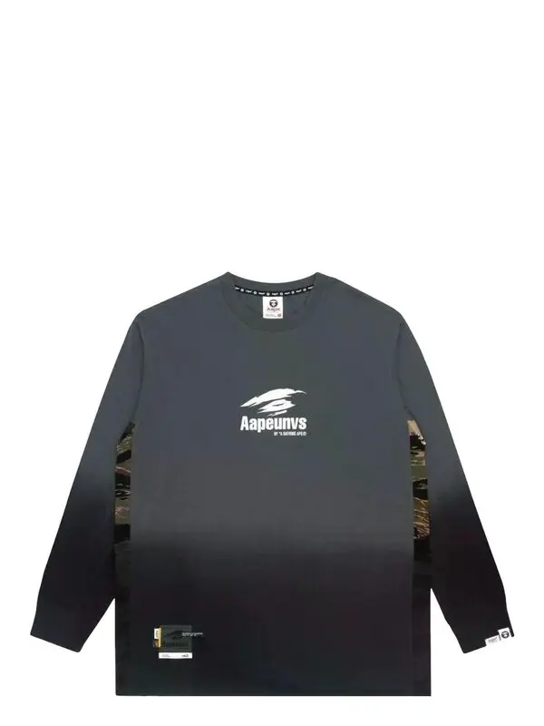 AAPE BY *A BATHING APE Gradient Long-sleeve T-shirt - Neutrals