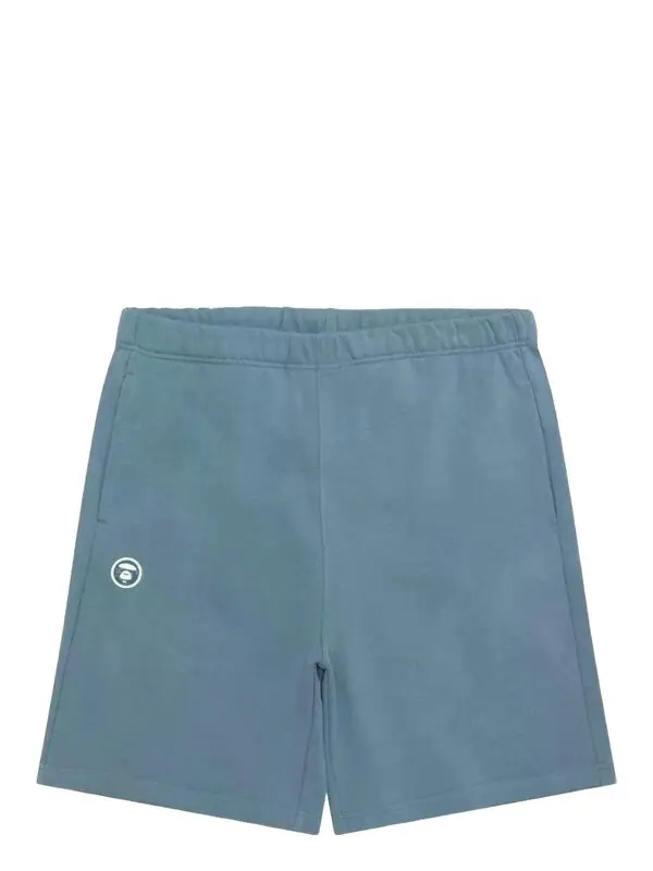 AAPE BY *A BATHING APE Moonface Logo-patch Shorts - Black