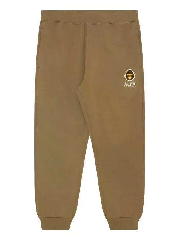 AAPE BY *A BATHING APE Alfa Patch Track Pants - Neutrals