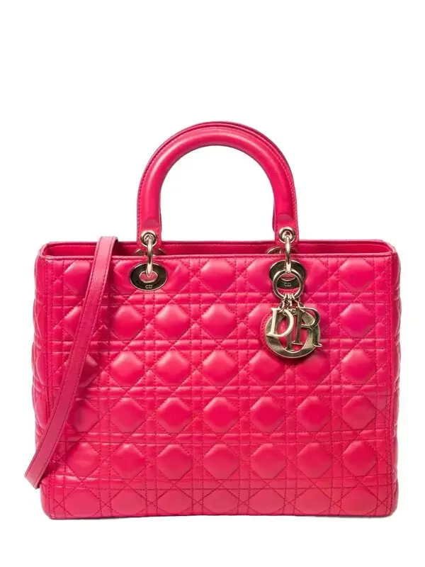 Dior Large Lady Tote Bag - Pink