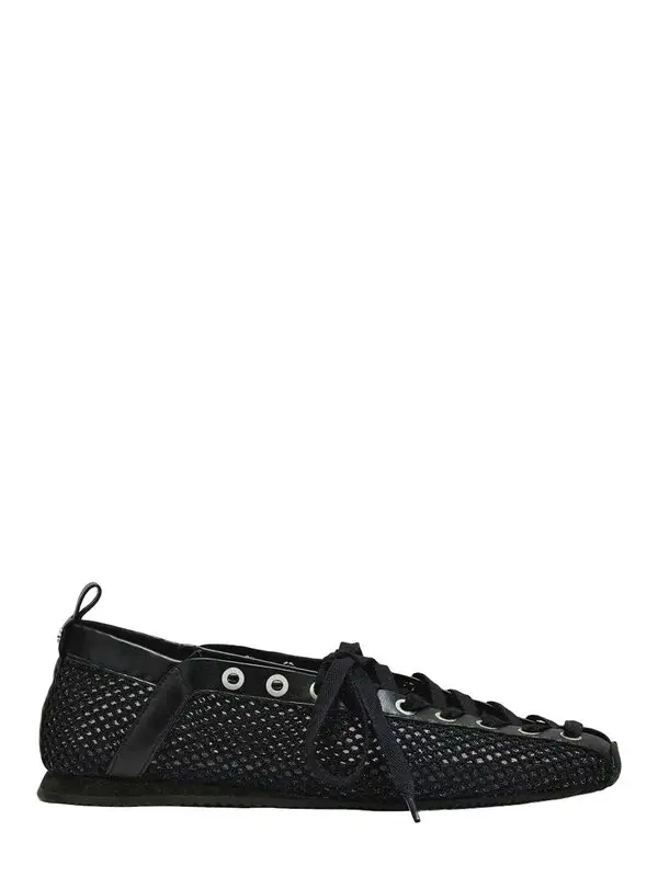 GANNI Mesh Ballet Flats - Black
