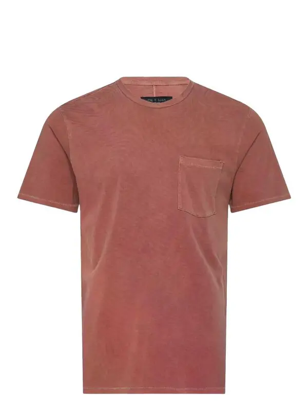 Rag & Bone Garment-dyed Pocket T-shirt - Red