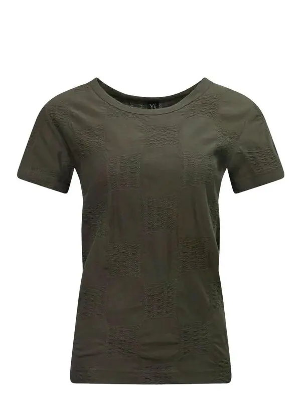 Y’s Check-pattern T-shirt - Green