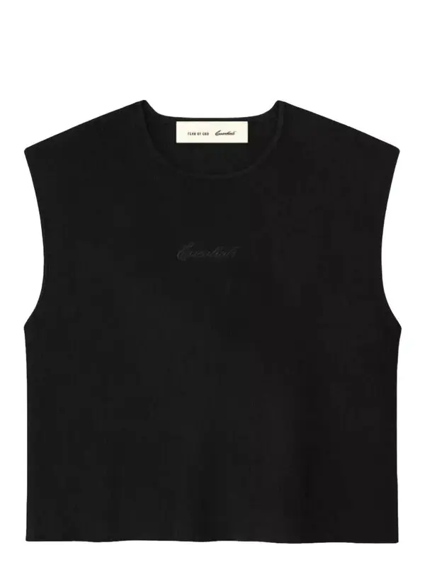 Fear Of God Rib-knit Cropped Top - Black