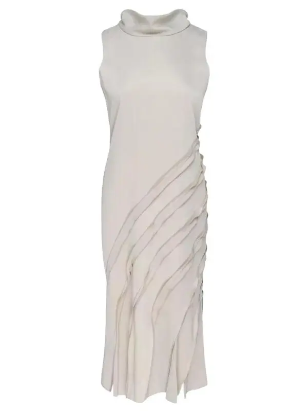 CLUB21 COLLECTION Ava Ruffled Dress - Neutrals