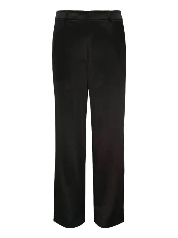 CLUB21 COLLECTION Miriam Silk-satin Trousers - Black