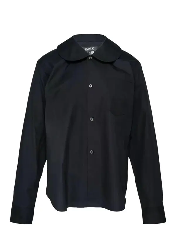 Comme Des Garçons Long-sleeve Shirt With Peter Pan Collar - Black