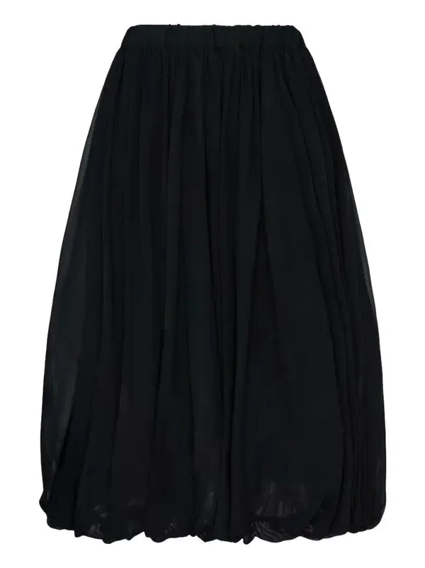 Comme Des Garçons Bubble-hem Skirt - Black